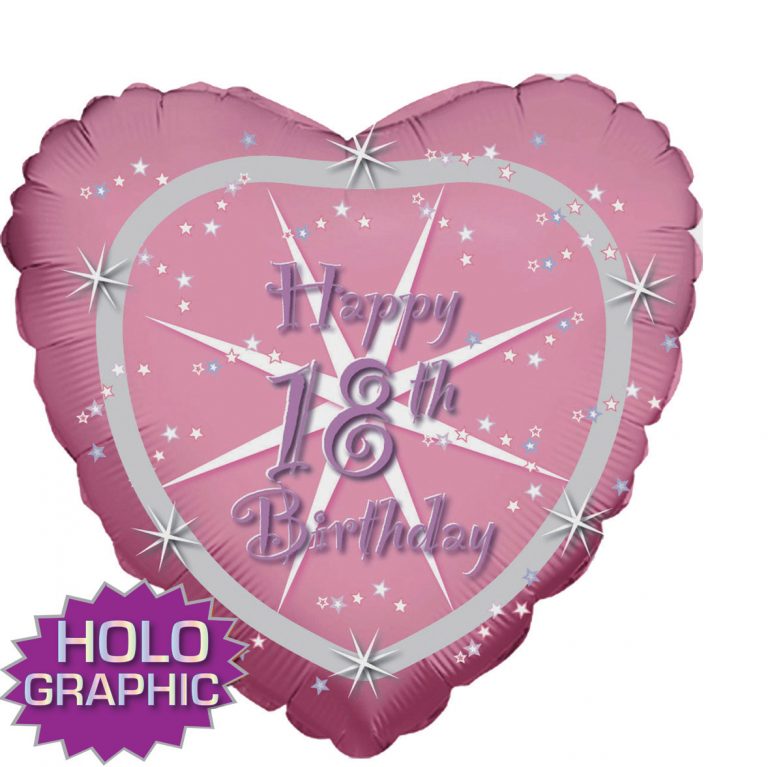 Blue 18 Number large foil balloons